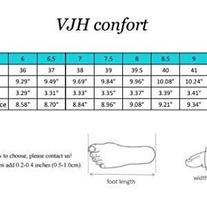 VJH confort Women’s Flat Sandals, Comfort LightWeight Open Toe Elastic Sequins Straps Casual Walking Shoes for Summer(white,9)