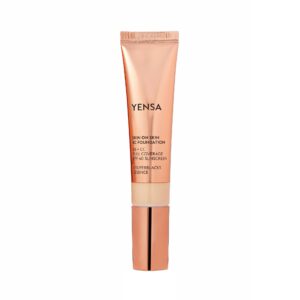 yensa bc foundation - full coverage, skin superfood, hydrating serum & spf 40 sunscreen (light medium) 1 fl oz