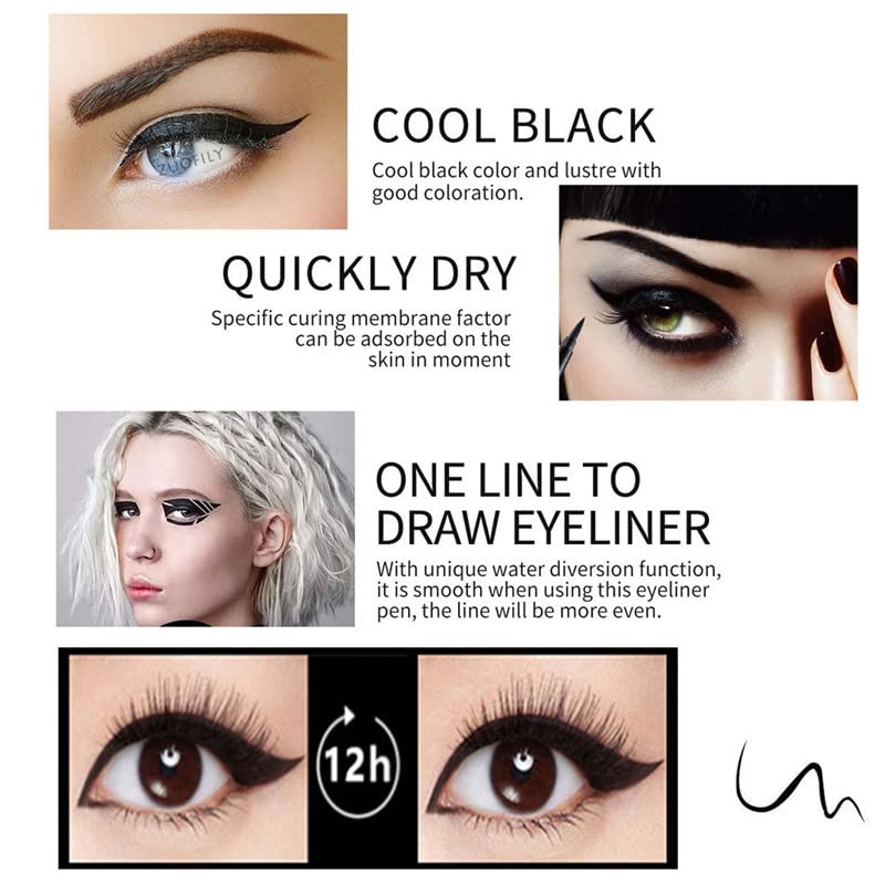 MAFK Liquid Eyeliner, Matte Pink, Waterproof, Smudge-Proof, Easy to Use and Remove