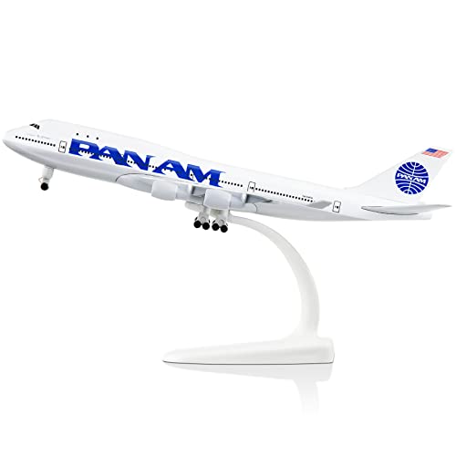 Lose Fun Park 1/300 Diecast Airplanes Model American PanAm Boeing 747 Model Airplane for Collections & Gifts