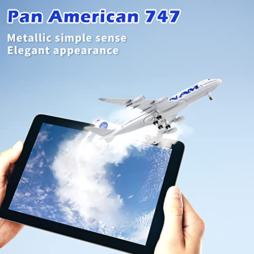 Lose Fun Park 1/300 Diecast Airplanes Model American PanAm Boeing 747 Model Airplane for Collections & Gifts