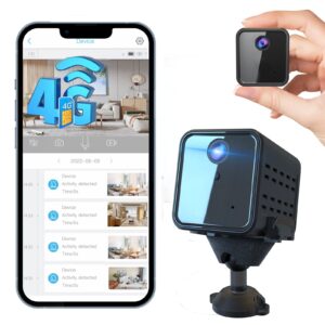 no wifi security camera, cellular security camera, sim card included, not support wifi, radar motion sensor, fhd 4g car security camera, 20-day standby battery life, portable cellular trail cameras