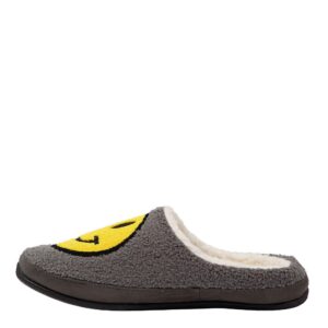 deer stags mens wink slipper, charcoal/white, 12 us