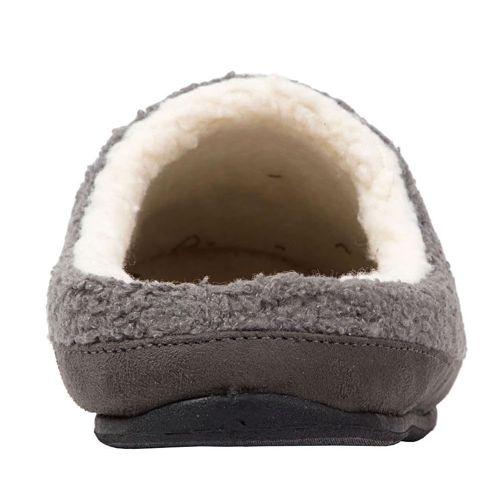 Deer Stags mens Wink Slipper, Charcoal/White, 12 US