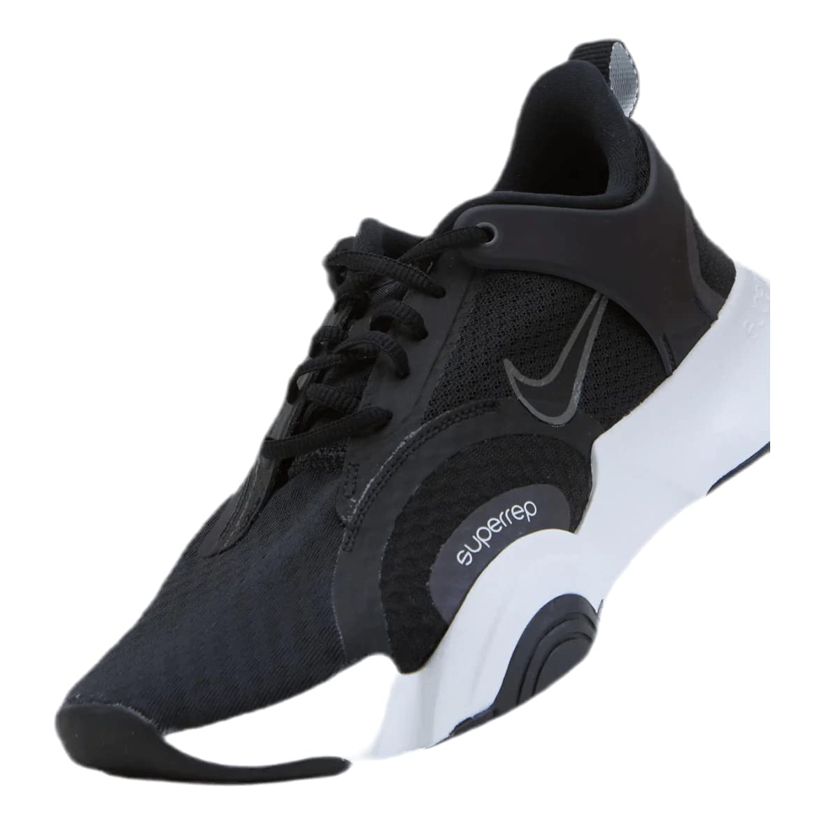 Nike Womens Superrep GO 2 Running Trainers CZ0612 Sneakers Shoes (UK 4 US 6.5 EU 37.5, Black Metallic Dark Grey White 010)