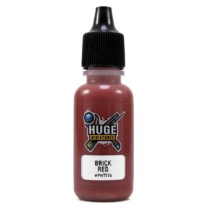 huge miniatures acrylic paint, brick red model paint miniature scale modeling color – 17ml dropper bottle