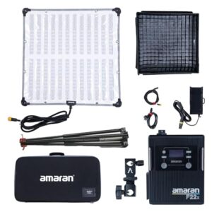 aputure amaran f22x flexible led video light bi-color 2500k~7500k,200w,9 lighting fx with honeycomb grid soft box,support app control