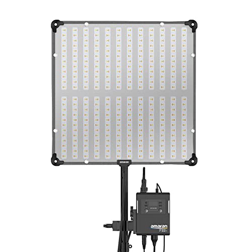 Aputure Amaran F22X Flexible Led Video Light BI-Color 2500K~7500K,200W,9 Lighting FX with Honeycomb Grid Soft Box,Support App Control