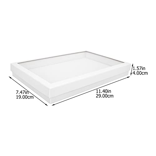 Cabilock Box Hundred ring box baseball holders for balls display jewellery display tray foam ring display 100- slots ring case ring display pad to rotate nose ring jewelry white paper