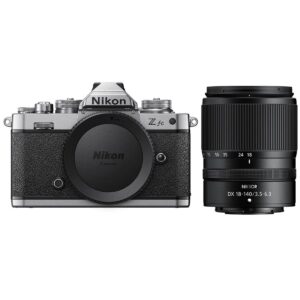 nikon z fc dx-format mirrorless camera with nikkor z dx 18-140mm f/3.5-6.3 vr lens