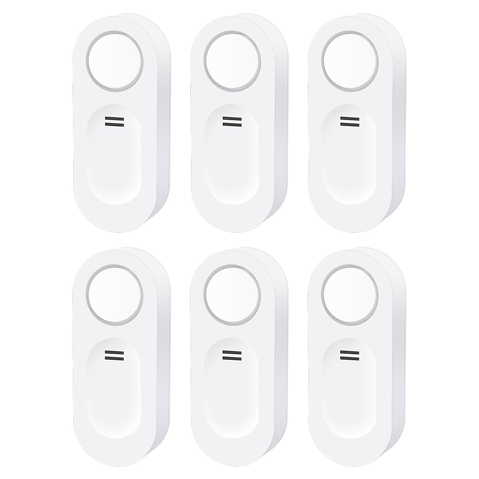 Water Leak Detectors 6 Pack, 120dB Water Alarm Sensor, Flood Detector, Sensitive Leak and Drip Alert Alarms, for Home, Kitchen, Bathroom, Basement (Battery Included)