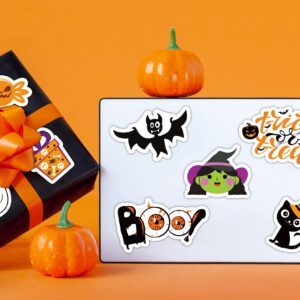 Halloween Stickers for Kids Adults 24 Sheets Cute Halloween Stickers Bulk Sheets for Treat Bags/Boxes/Gifts/Cards Halloween Adhesive Stickers for Teacher Classroom Halloween Party Favors for Kids