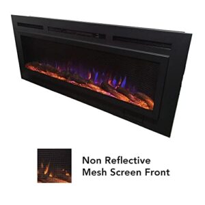 Touchstone Sideline® Anti-Glare Screen-Front 60" 80047 Electric Fireplace