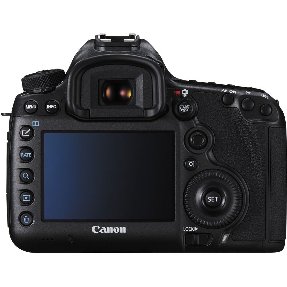 Canon EOS 5DS R DSLR Camera (Body Only) (0582C002) + 64GB Memory Card + Card Reader + Case + Flex Tripod + Hand Strap + Cap Keeper + Memory Wallet + Cleaning Kit (Renewed)