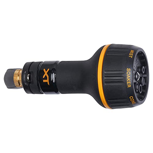 Melnor 65143AMZ Metal 7 Pattern Nozzle Bundle, Black, Yellow