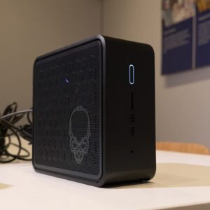 Newest Intel NUC 9 NUC9i7QNX Ghost Skull Canyon Extreme Gaming Box Elite Mini Business Desktop (Intel 6-Core i7-9750H, 32GB RAM, 1TB PCIe SSD) 2 x Thunderbolt, WiFi 6, HDMI, Windows 10 Pro, IST Cable