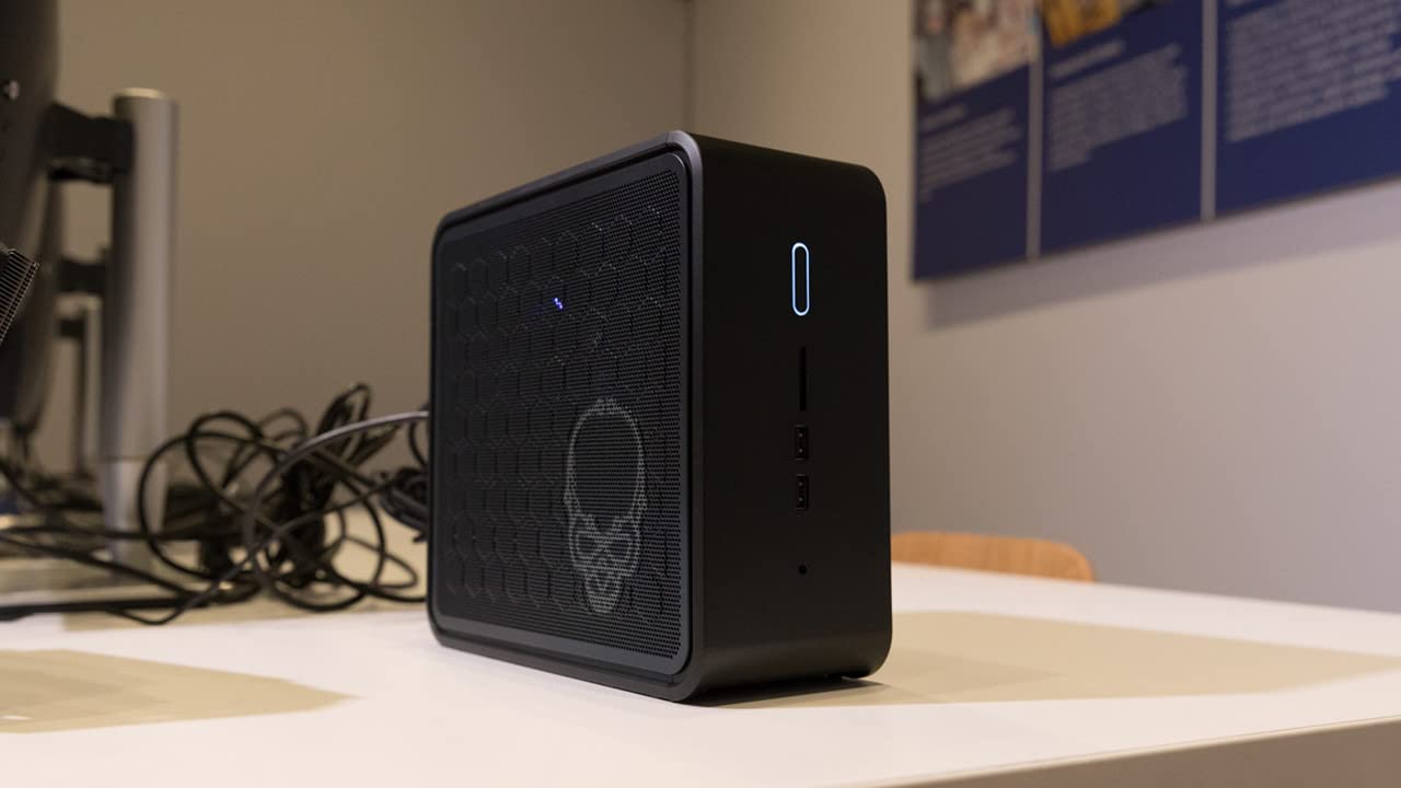 Newest Intel NUC 9 NUC9i7QNX Ghost Skull Canyon Extreme Gaming Box Elite Mini Business Desktop (Intel 6-Core i7-9750H, 32GB RAM, 1TB PCIe SSD) 2 x Thunderbolt, WiFi 6, HDMI, Windows 10 Pro, IST Cable