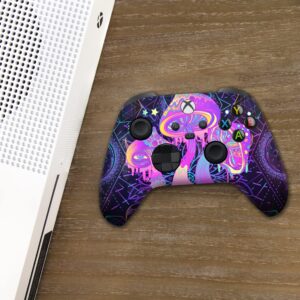 Psychedelic Mushrooms Customised Wireless Controller for Xbox by BCB. Original Xbox Controller Compatible with Xbox One / Series X & S Console. Customized with Water Transfer Printing (Not a Skin)