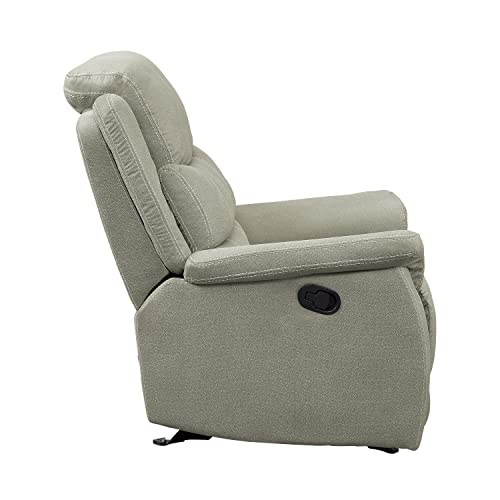 Lexicon Saffold Manual Glider Reclining Chair, Gray