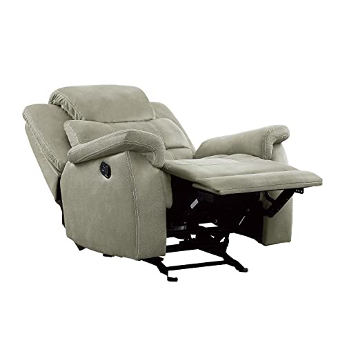 Lexicon Saffold Manual Glider Reclining Chair, Gray