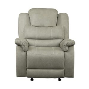 Lexicon Saffold Manual Glider Reclining Chair, Gray