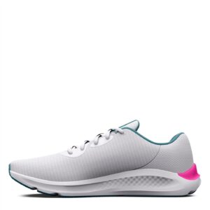 under armour women's charged pursuit 2 tech, (102) white/white/black, 8.5, us