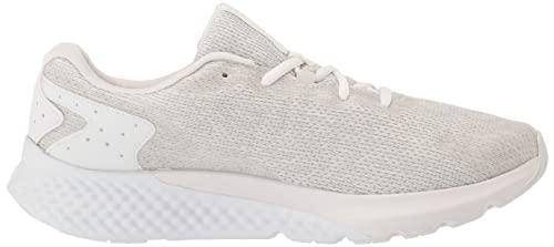 Under Armour Women's Charged Rogue 3 Knit, (102) White/Gray Mist/Iridescent, 8.5, US