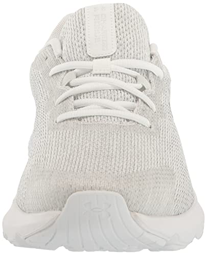 Under Armour Women's Charged Rogue 3 Knit, (102) White/Gray Mist/Iridescent, 8.5, US