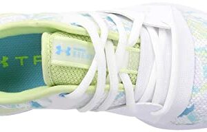 Under Armour Women's Charged Breathe Training Shoe, (100) White/Pale Olive/Fresco Blue, 10, US