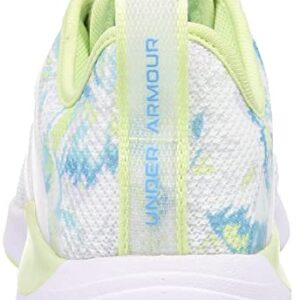 Under Armour Women's Charged Breathe Training Shoe, (100) White/Pale Olive/Fresco Blue, 10, US