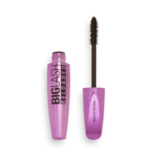 makeup revolution big lash volume mascara, a mascara that adds volume, cruelty-free, black