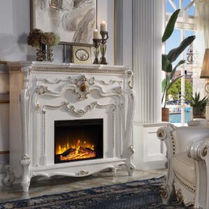 Picardy Fireplace in Antique Pearl Finish