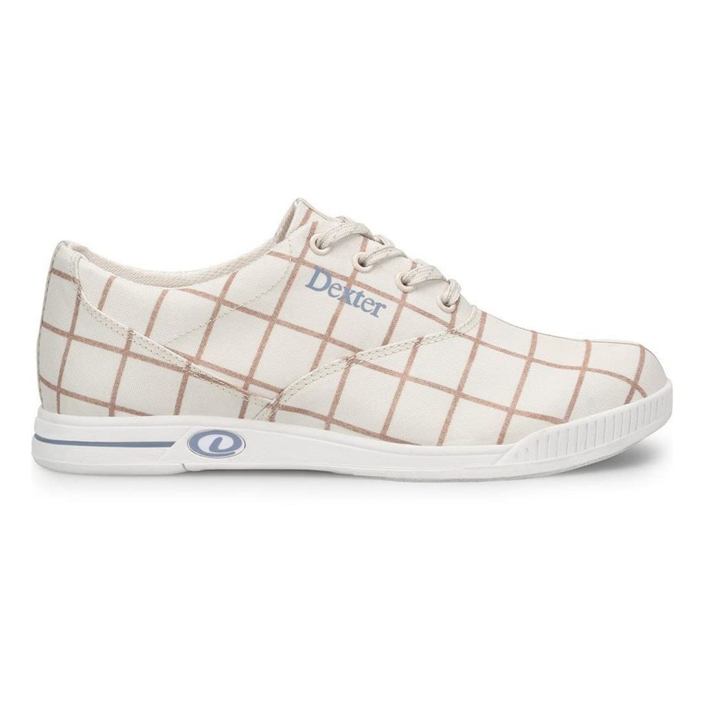 Dexter Womens Classic Bowling Shoes, Cream/Plaid, 9 US