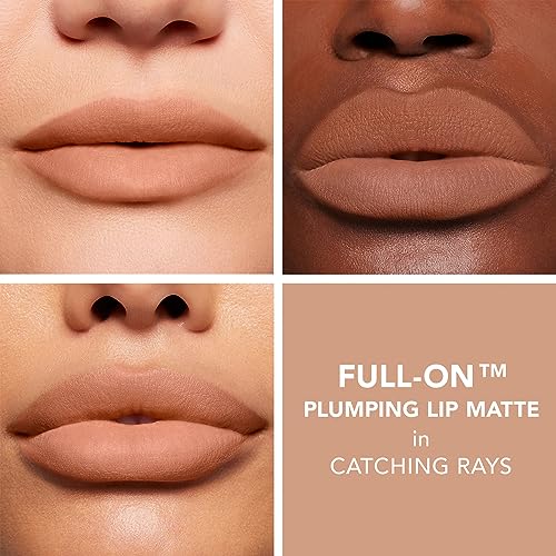 Buxom Full-On Plumping Lip Matte – Velvety Smooth, Matte Finish Lip Plumper – with Peptides and Vitamin E for Plump, Moisturized Lips, Cruelty Free