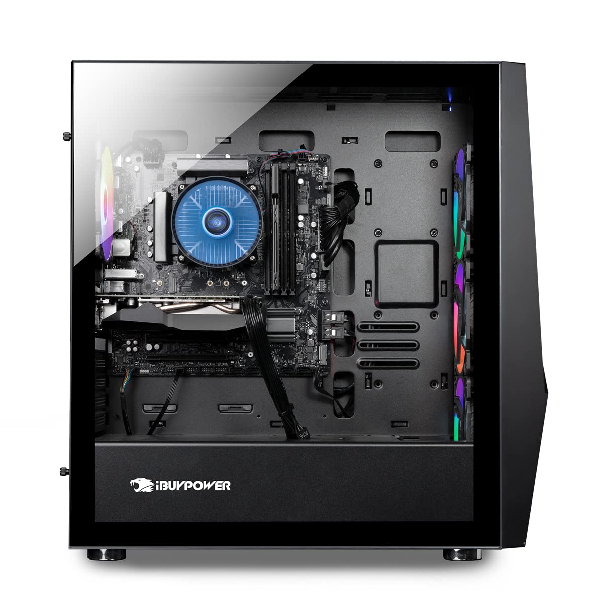 iBUYPOWER Pro Gaming PC Computer Desktop - SlateMR 246i (Intel Core i5-11400F 2.6GHz, AMD Radeon RX 6500XT 4GB, 8GB DDR4, 500GB NVMe, RGB Fans, WiFi Ready, Windows 11 Home)