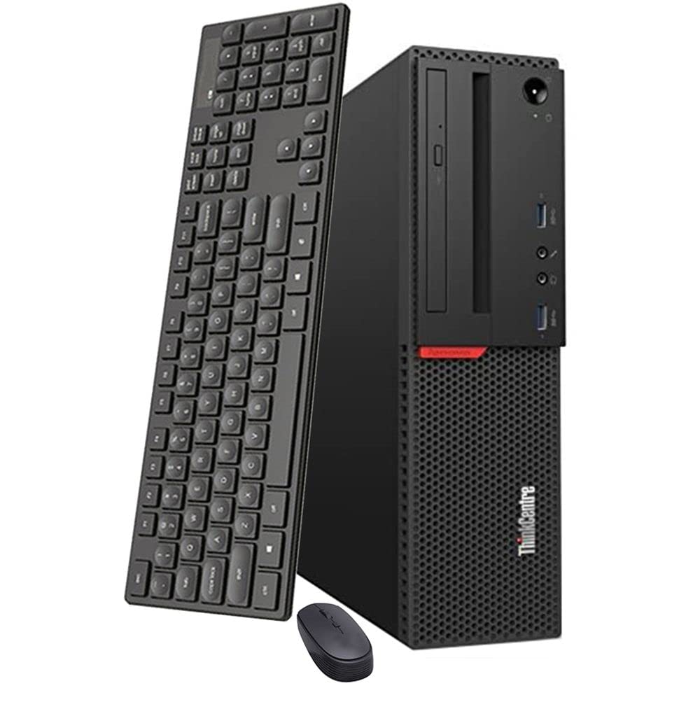 Lenovo ThinkCentre M800 SFF Desktop Computer PC, Intel Core i5 6500 3.2GHz, 32GB DDR4 RAM,New 1TB SSD, Built-in WiFi BT,DVD-RW,Wireless Keyboard Mouse,Windows 10 Pro (Renewed)