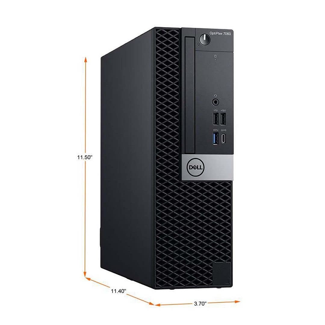 DELL Optiplex 7060 SFF Desktop Computer PC | Intel 8th Gen i5-8500 (6 Core) | 16GB DDR4 Ram New 1TB NVMe M.2 SSD | Built-in WiFi & Bluetooth | Windows 11 Pro | Wireless Keyboard & Mouse(Renewed)