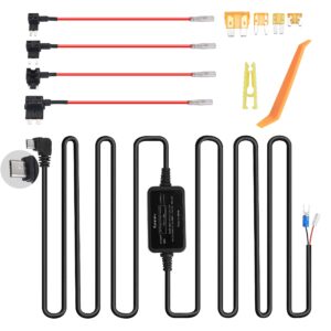 dash cam hardwire kit micro usb compatible for garmin dash cam 67w 66w,65,57,56,55,47,46,45,dezl 780 lmt-s,otr1000,otr800,dezlcam 785 lmt-s,rv 760lmt,785,rv 890,zumo 590lm gps navigator power cord