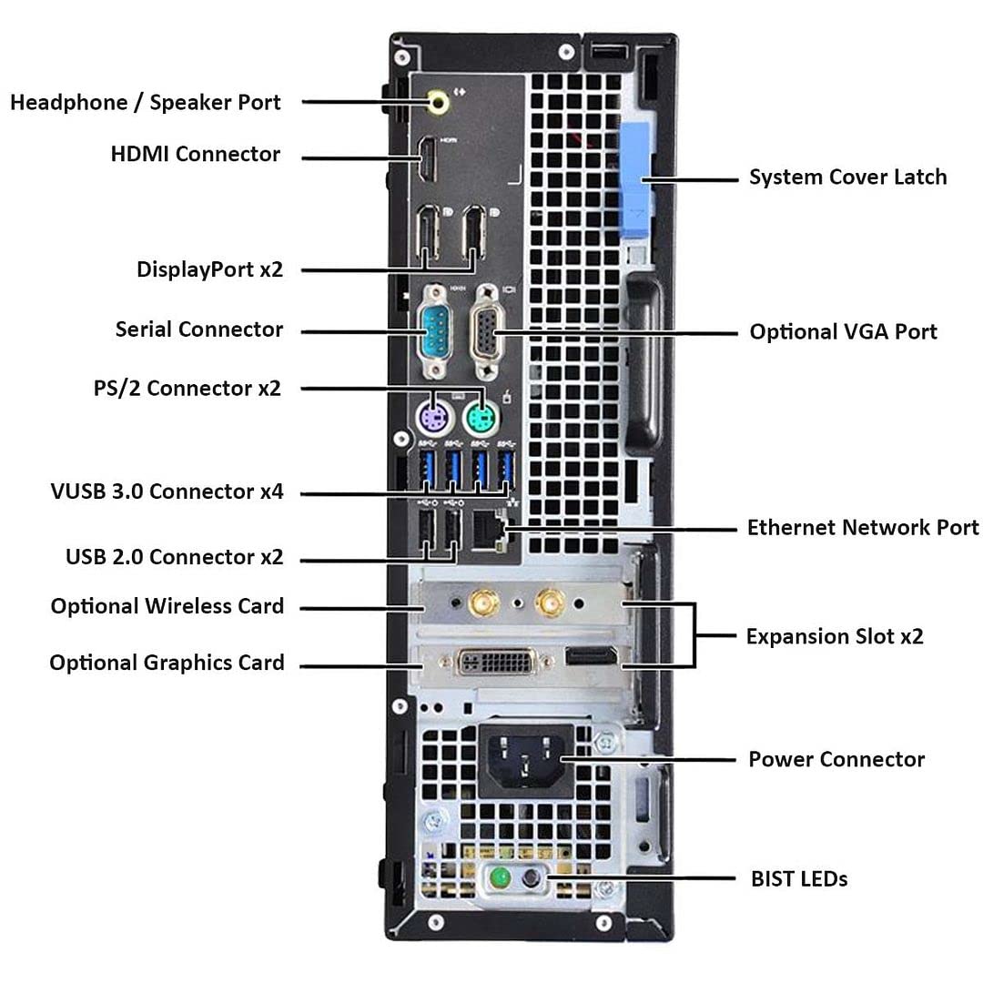 Dell OptiPlex 7040 SFF Desktop PC,Intel Quad Core i7-6700 3.40GHz,Nvidia GT 1030,16GB DDR4 Ram 512GB NVMe M.2 SSD+1TB HDD,Built-in WIFI & Bluetooth HDMI Windows 10 Pro Wireless Keyboard&Mouse(Renewed)