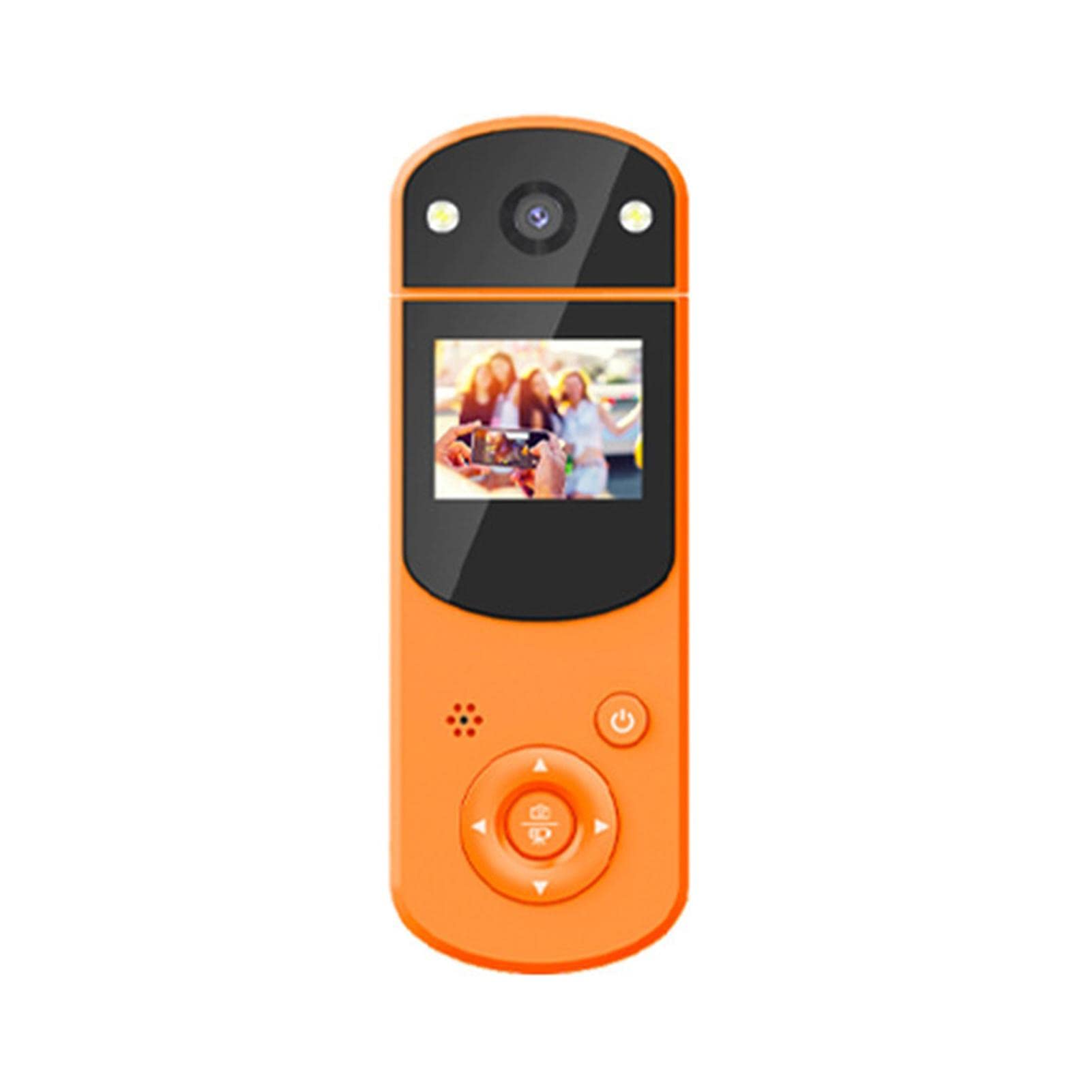 KIMISS D2 Handheld Mini DV Camera Digital Camera MP3 Player Car Video Recorder 1080P Night Shooting Camera Digital Mini Camera(Orange)