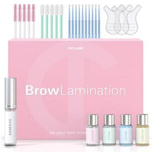 brow lamination kit by cici | professional instant diy eyebrow lamination lift kit with keratin conditioning for fuller, thicker, beautiful brows | easy to use & long lasting results