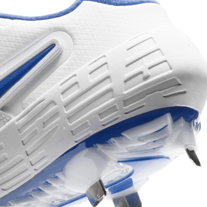 Nike Women's Zoom Hyperdiamond 3 Elite CS Softball Cleat (10, White/Game Royal-White)