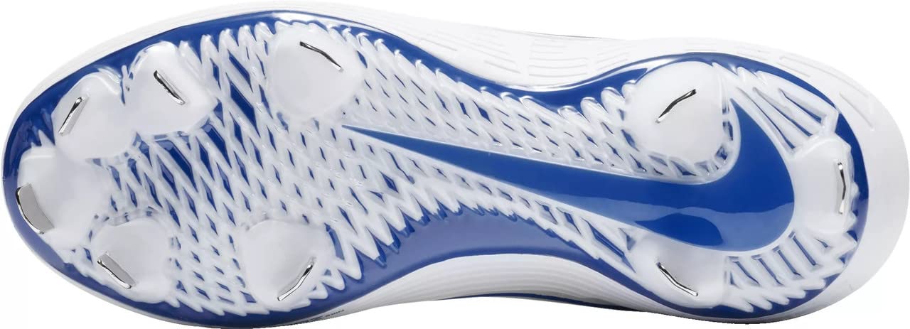 Nike Women's Zoom Hyperdiamond 3 Elite CS Softball Cleat (10, White/Game Royal-White)