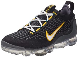 nike men's air vapormax 2021 shoe, black/white-metallic silver, 7.5