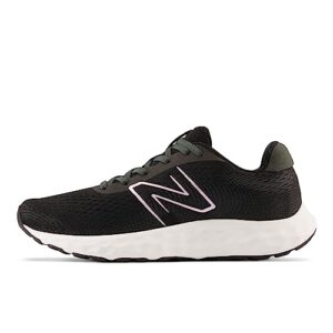 New Balance Women's 520 V8 Running Shoe, Black/White, 8