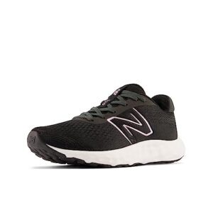 New Balance Women's 520 V8 Running Shoe, Black/White, 8