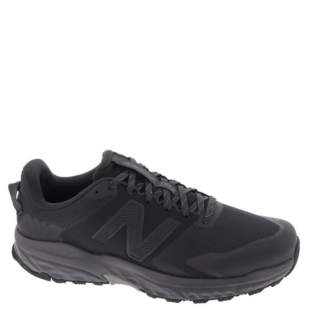 New Balance Men's Fresh Foam 510 V6 Trail Running Shoe, Black/Grey Matter/Magnet, 9.5 Wide