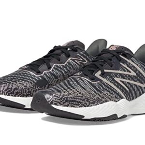 New Balance Women's FuelCell Shift TR V2 Cross Trainer, Black/Harbor Grey/Champagne Metallic, 8.5