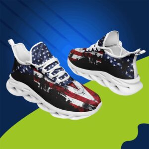 American Flag Shoes Maxsoul-b03013 Custom Max Soul American Flag, USA Flag Sneakers Max Soul, Shoes, Printed Shoes Maxsoul Sneaker Patrioticustom Patriotickicks Shoes White