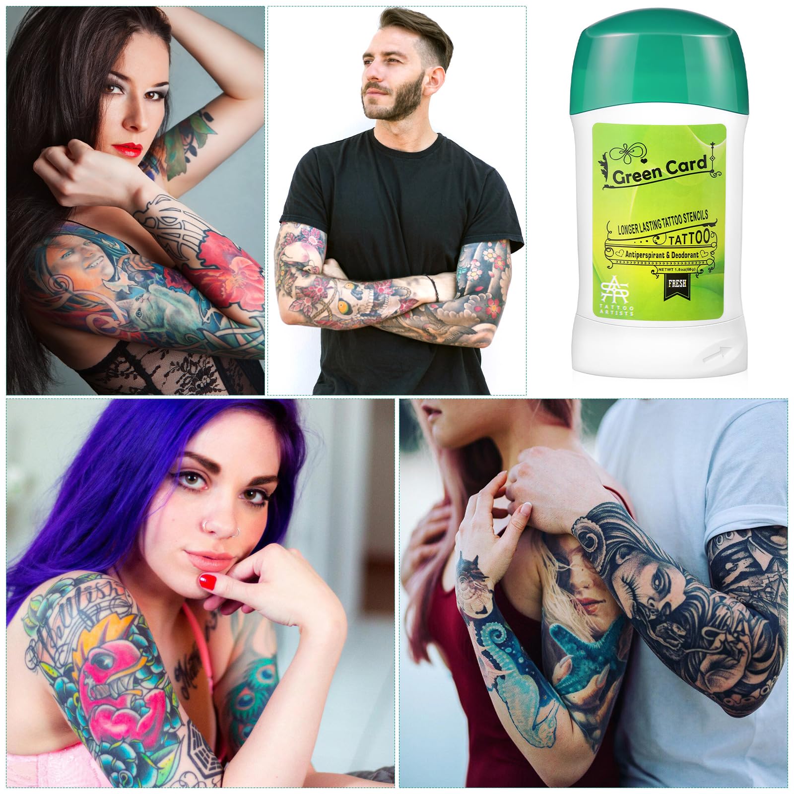 Tattoo Transfer Gel Stick Tattoo Transfer Cream Gel Tattoo Transfer Stick Transfer Supplies for Tattooing Antiperspirant Tattoo Deodorant, Safe Temporary Tattoo Supplies